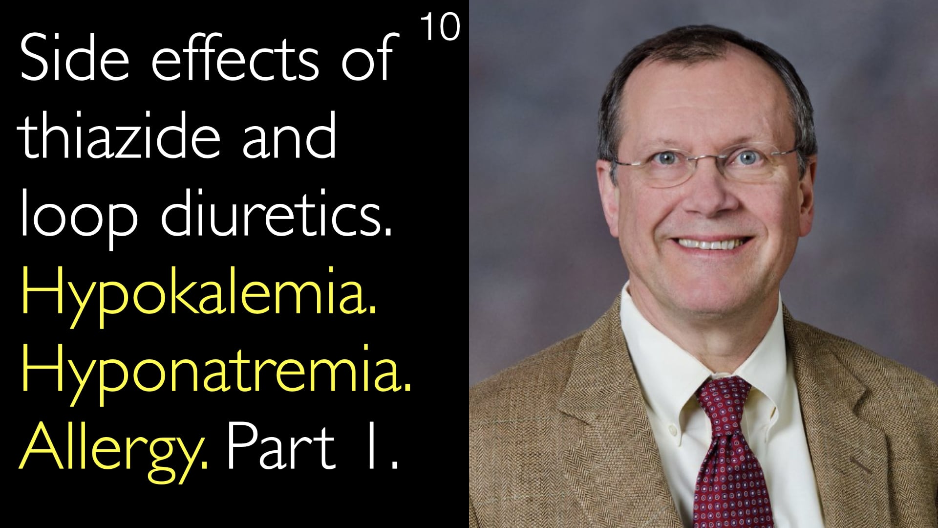 Side effects of thiazide and loop diuretics. Hypokalemia. Hyponatremia ...