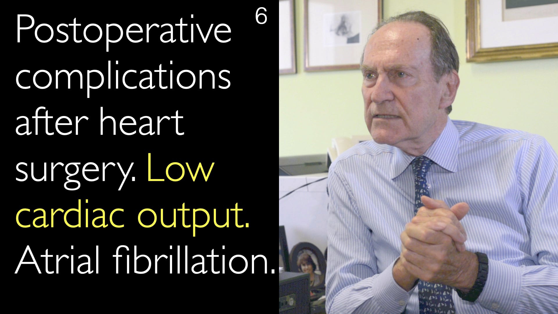 Postoperative complications after heart surgery. Low cardiac output. A ...